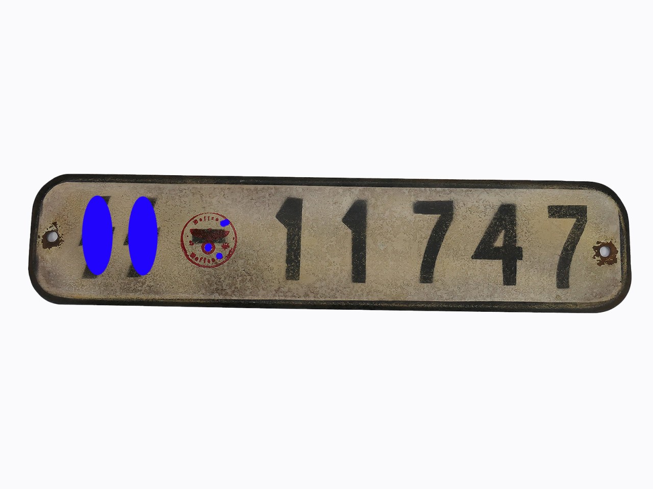 #D/ Waffen SS set license plate KFZ license plate Kübelwagen VW82 ...