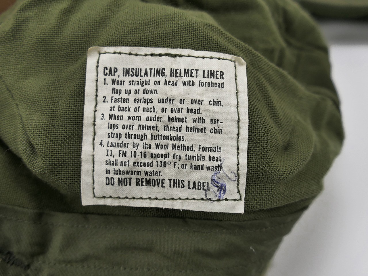 US Army Vietnam Cap Insulating CVC Helmet Liner steel helmet size 56 (7 ...