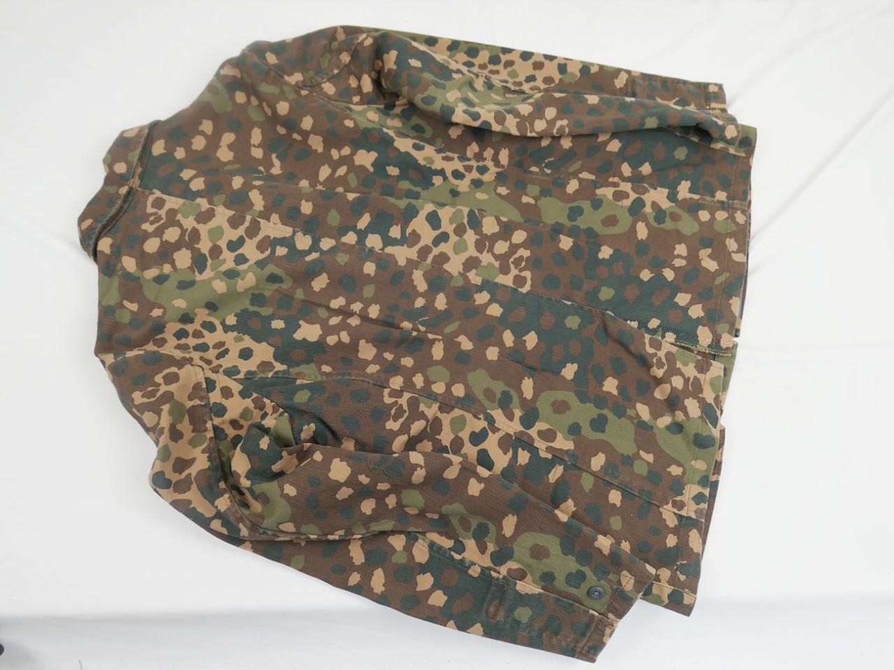 Vintage M44 pea camo field blouse camouflage jacket four pocket skirt ...