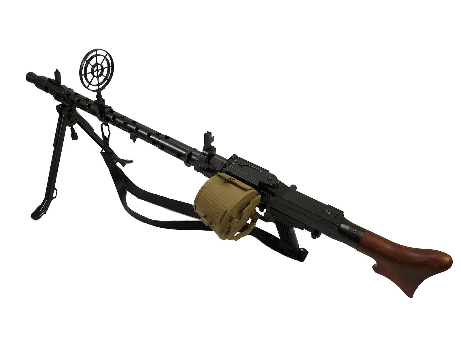 VARIANTE Machine gun MG34 deco metal/wood model with pilot circular ...