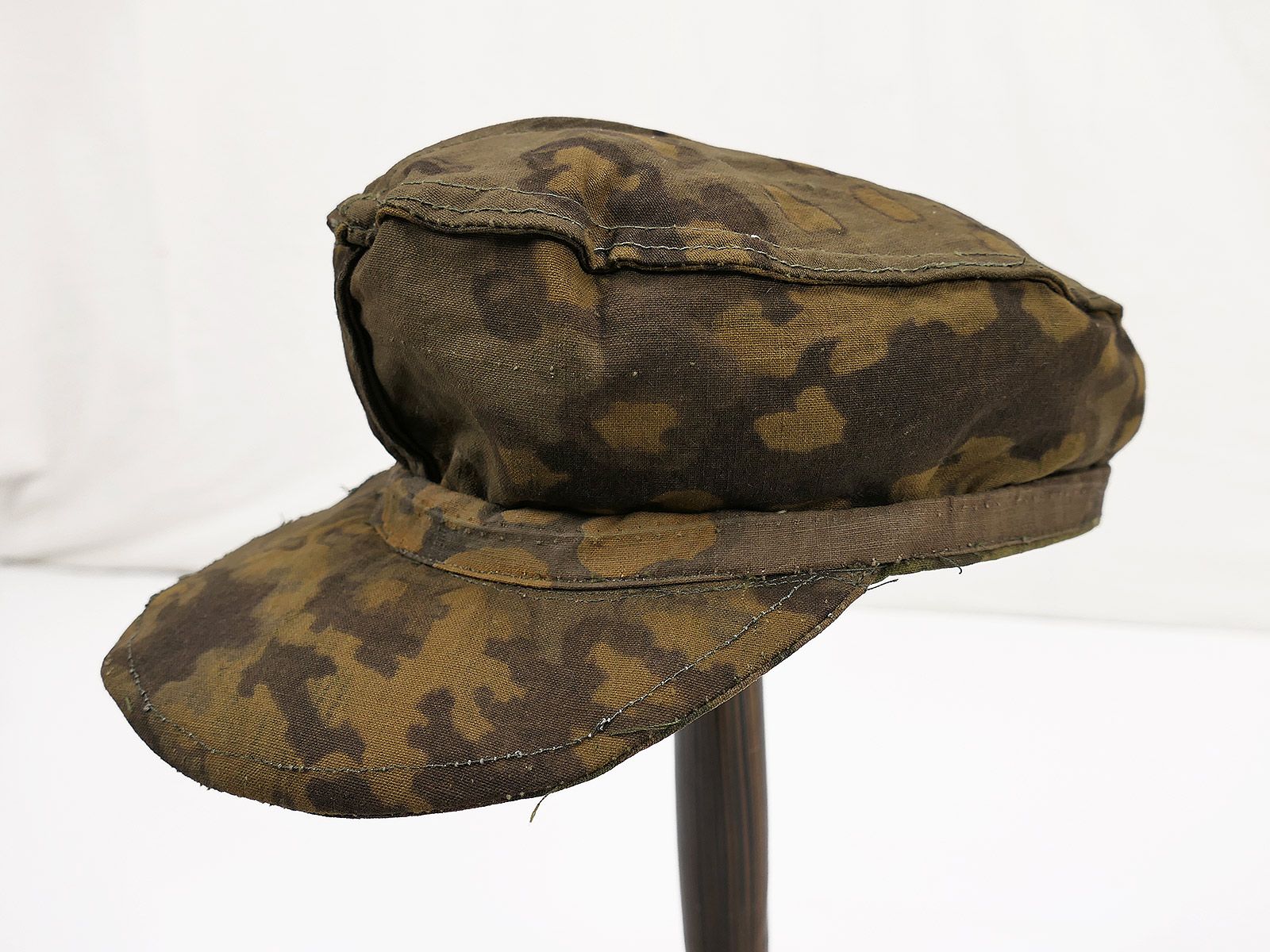 #Z/ Waffen SS Frontfertigung field cap original fabric oak leaves ...