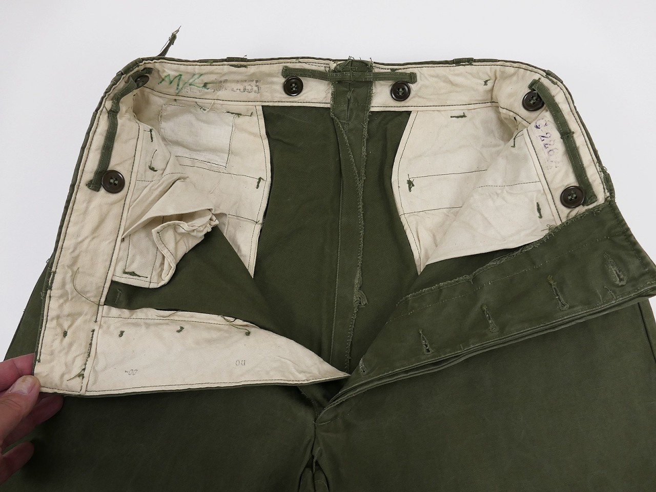 #2 Single piece - US WW2 M1937 Field Trousers M37 Mustard Field ...